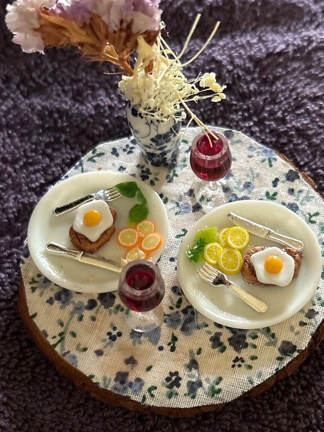 Miniature Table for Two - Etsy