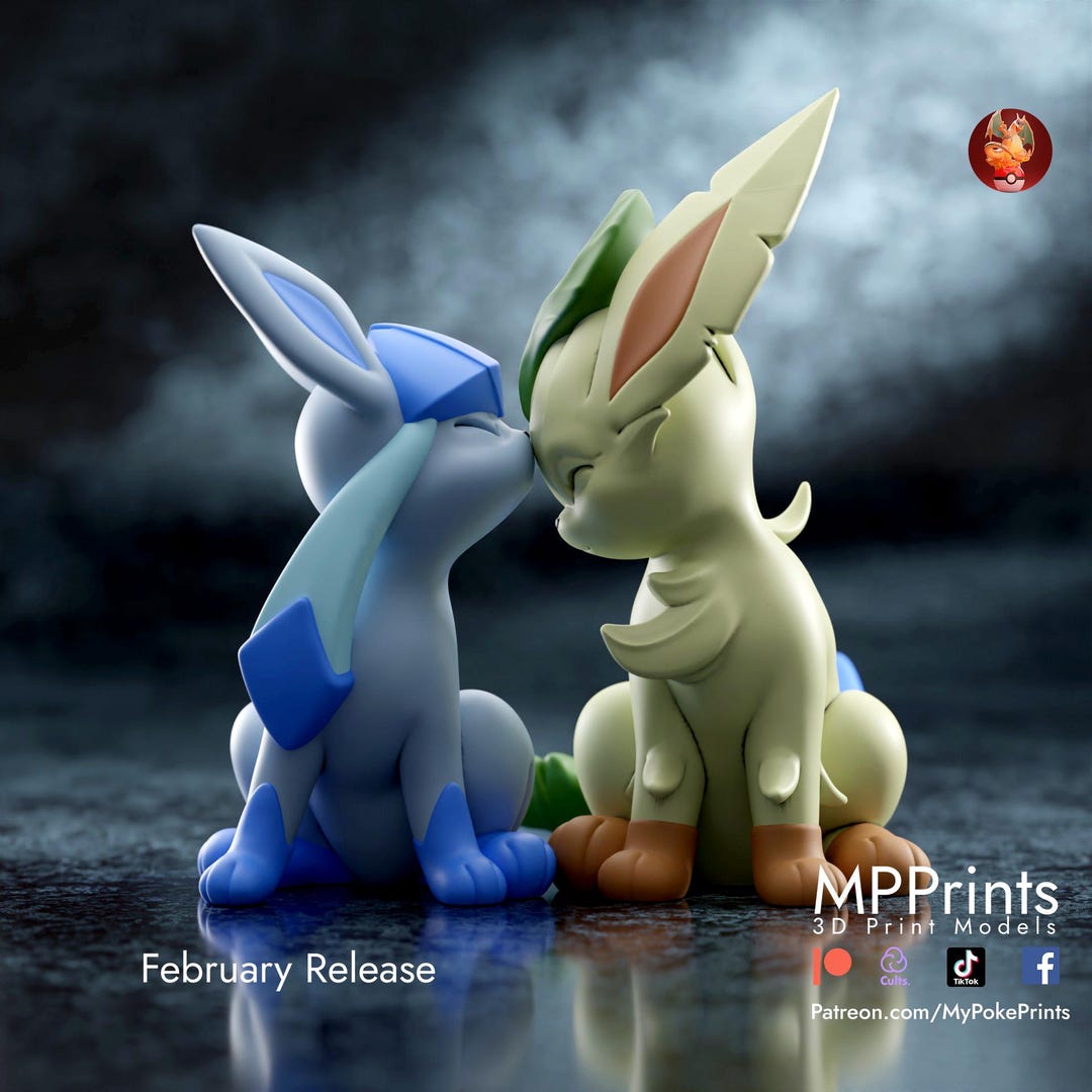 Leafeon and Glaceon Model | Detailed 3D Print | Perfect for Display or ...