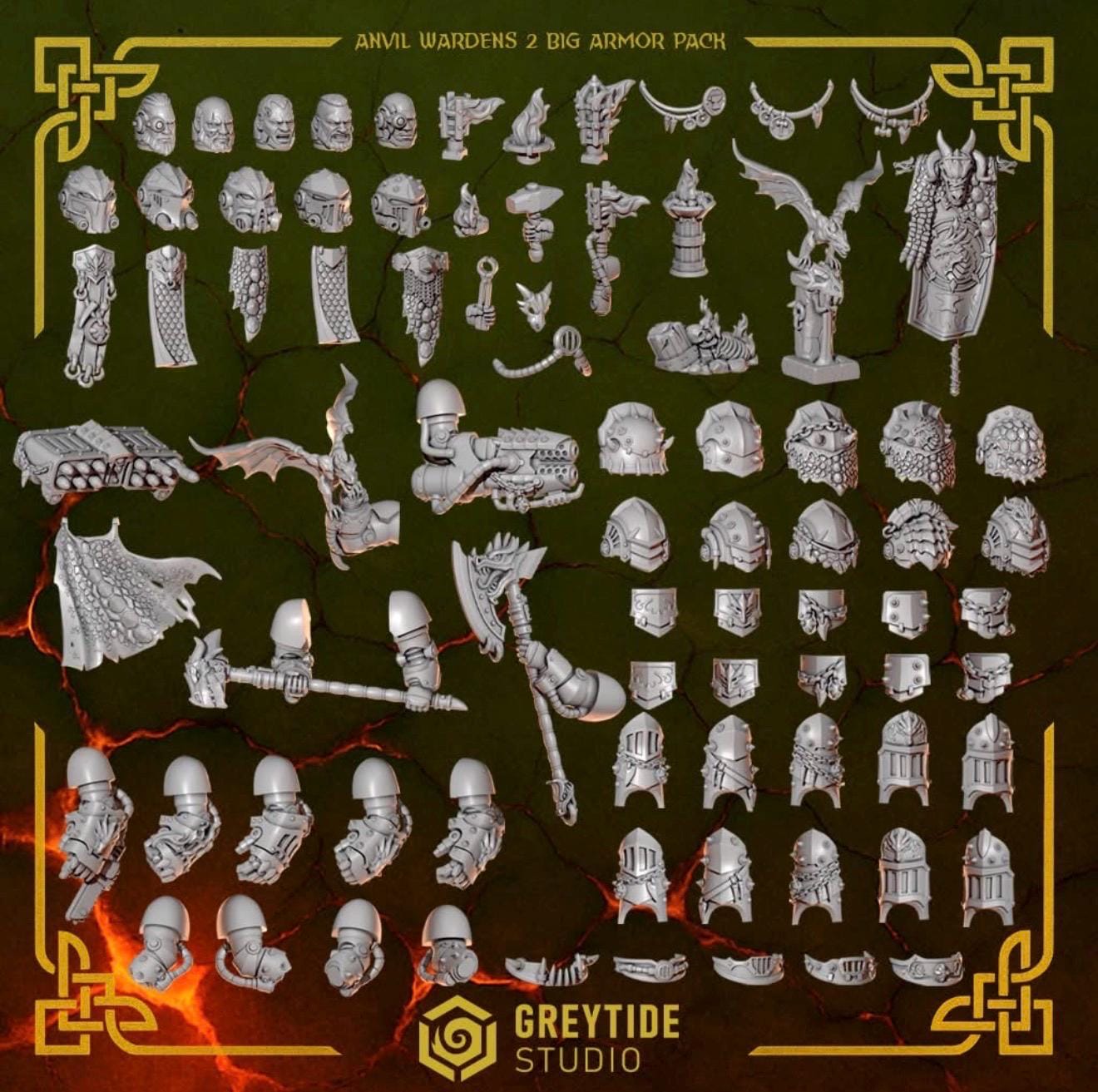 Anvil Wardens 2 Big Armour - Upgrade Pack - Etsy UK