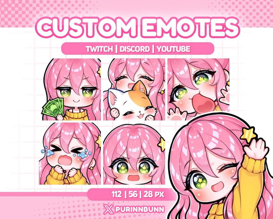 High Quality Custom Anime Emotes for Twitch, Discord and Youtube ...