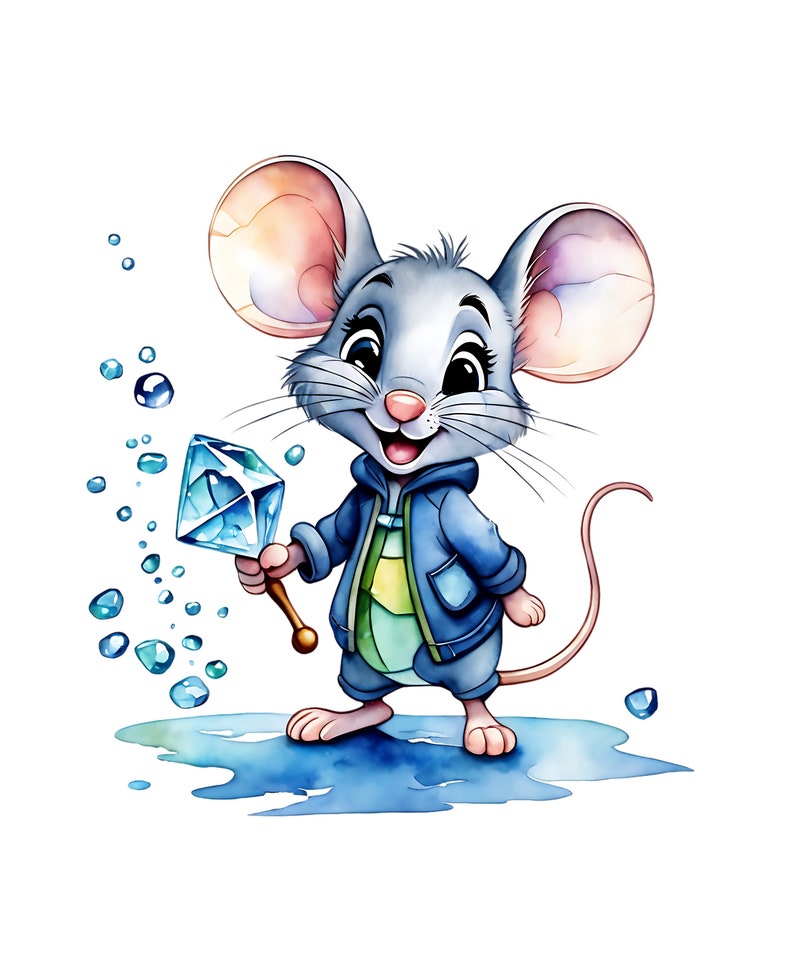 Mouse Clipart, Cute Mouse PNG, Cartoon Mouse Clipart, Woodland Animal ...