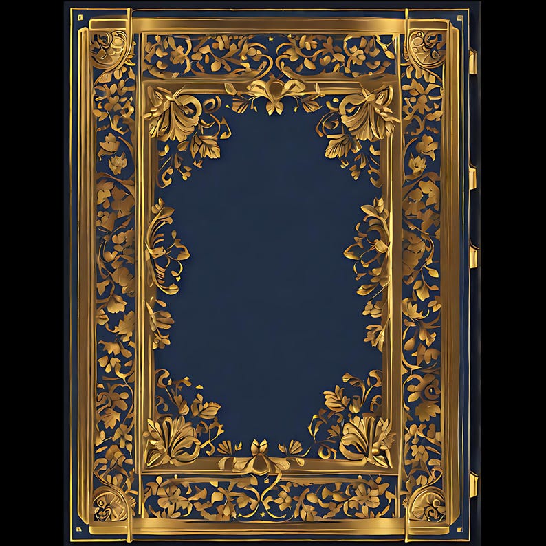 Gilded Blue Book Cover, Gilded Book Cover, Gilded Gold, Blue Leather ...