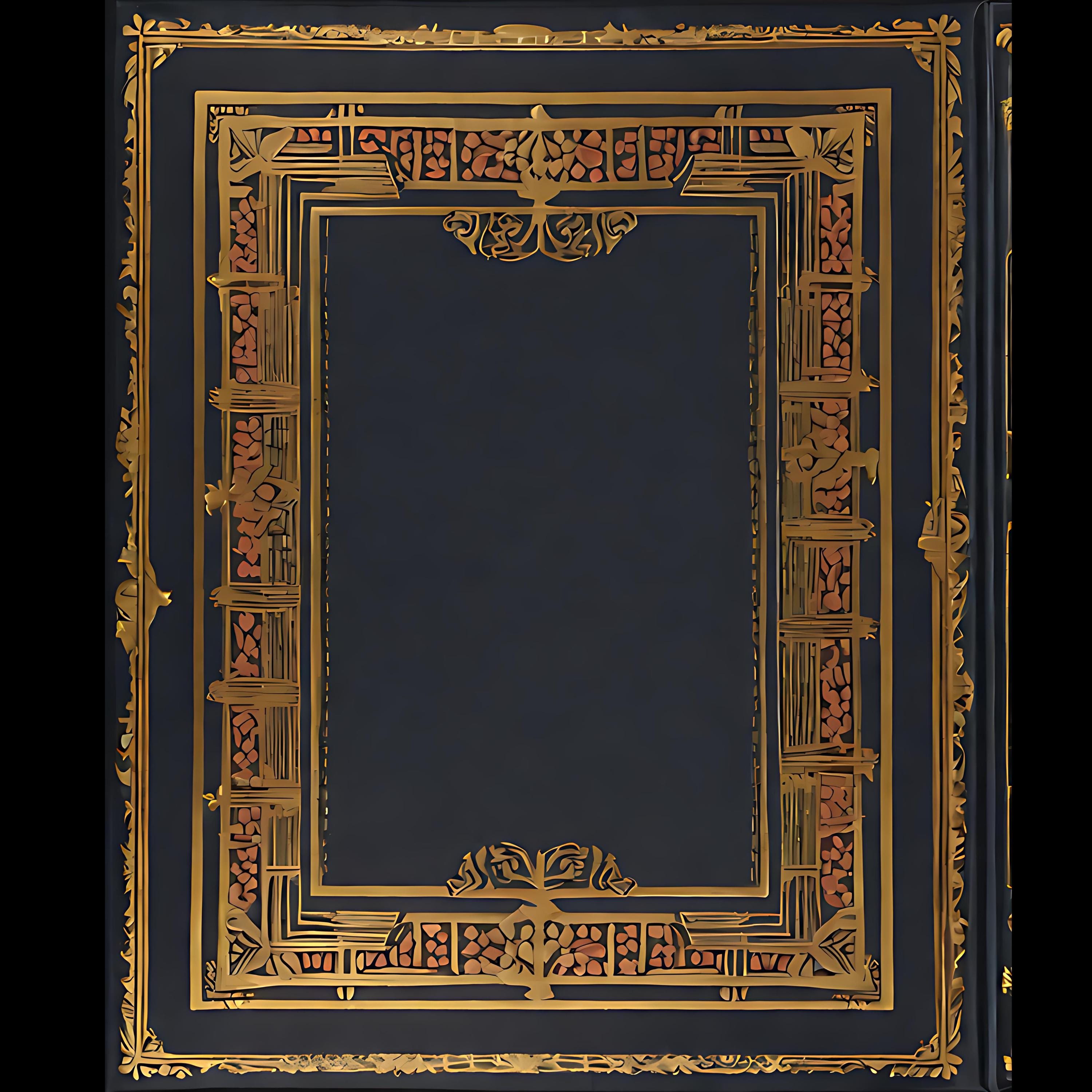 Gilded Black Book Cover, Gilded Book Cover, Gilded Gold, Black Leather ...
