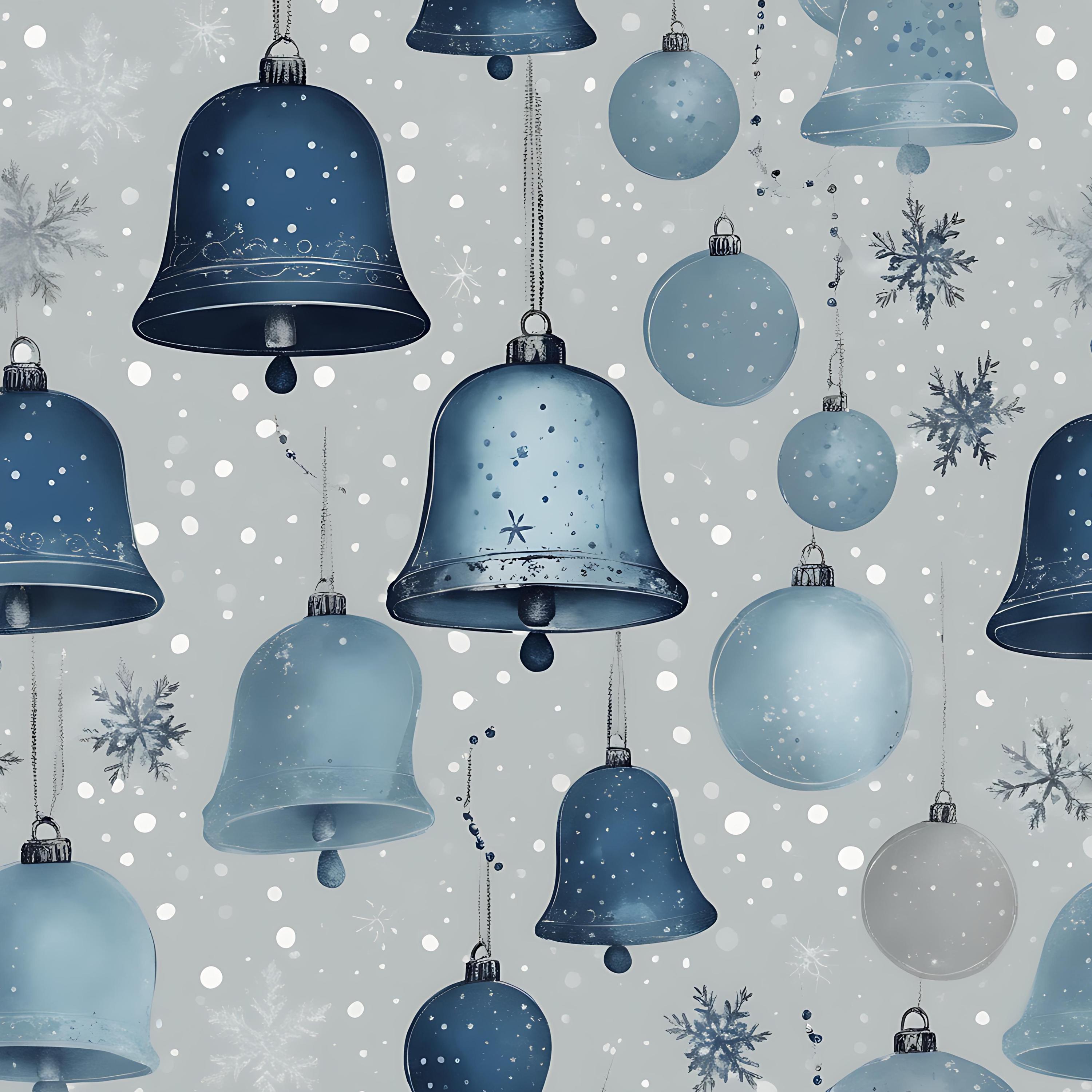 Christmas Digital Paper, Blue Christmas, Snowflake Wallpaper, Antique ...