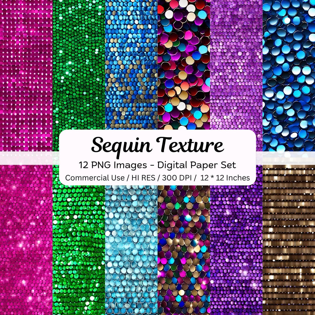 Sequin Texture, Sequin Sparkle Digital Paper, Seamless Sequin Texture ...