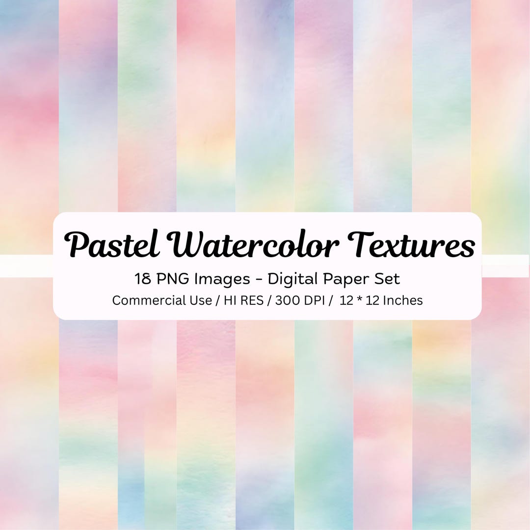Pastel Watercolor, Pastel Digital Paper, Pastel Ombre Wallpaper, Pastel ...
