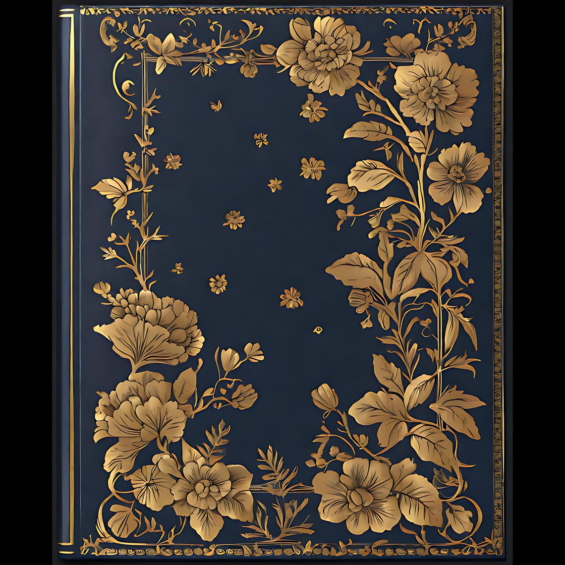 Gilded Blue Book Cover, Gilded Book Cover, Gilded Gold, Blue Leather ...