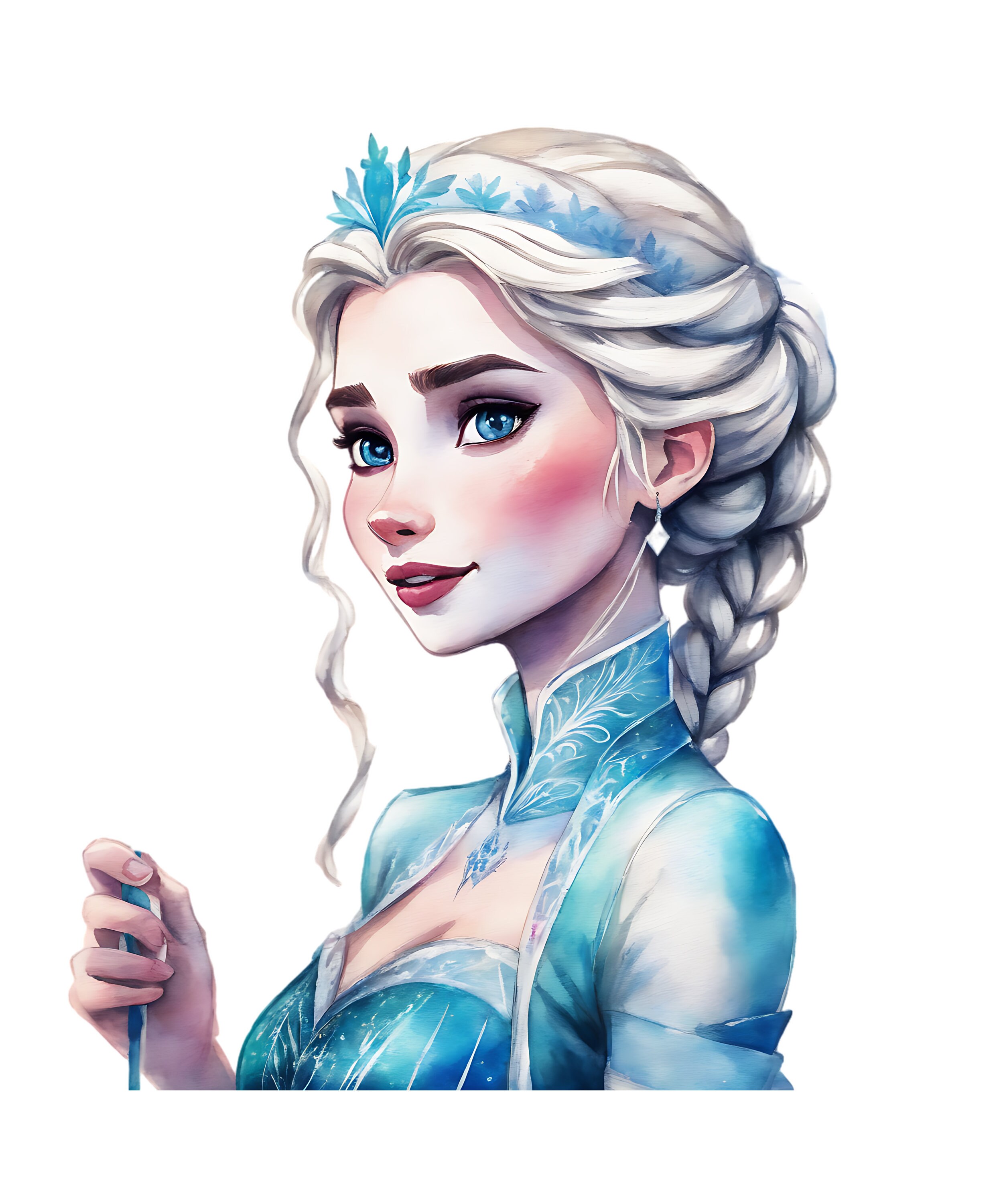 Elsa Frozen Clipart, Snow Princess, Watercolor Frozen Clipart, Snow ...