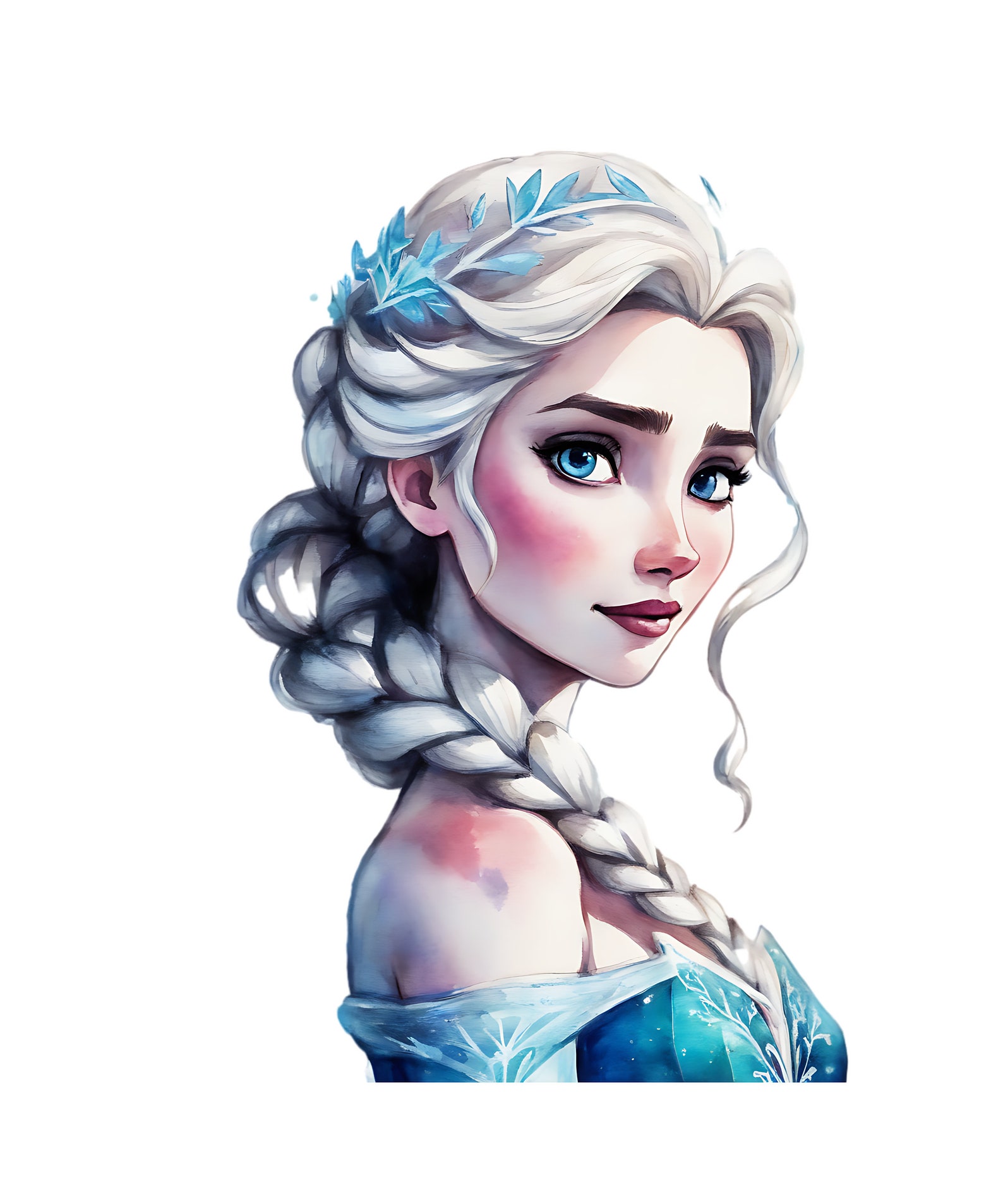 Elsa Frozen Clipart, Snow Princess, Watercolor Frozen Clipart, Snow ...