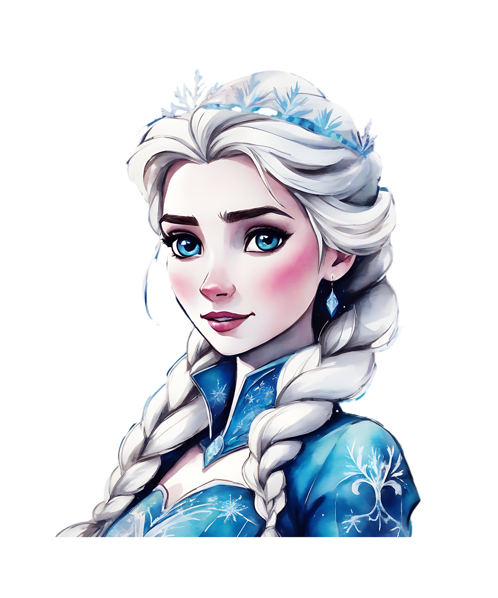 Elsa Frozen Clipart, Snow Princess, Watercolor Frozen Clipart, Snow ...