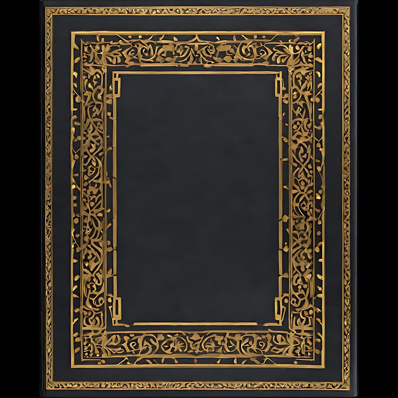Gilded Black Book Cover, Gilded Book Cover, Gilded Gold, Black Leather ...