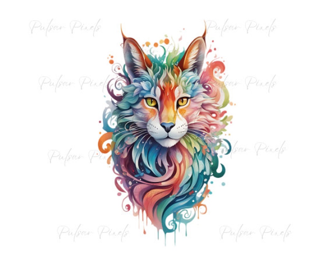 Cat Family Clipart Wild Cats Jungle Animals Clipart: Lion, Tiger ...