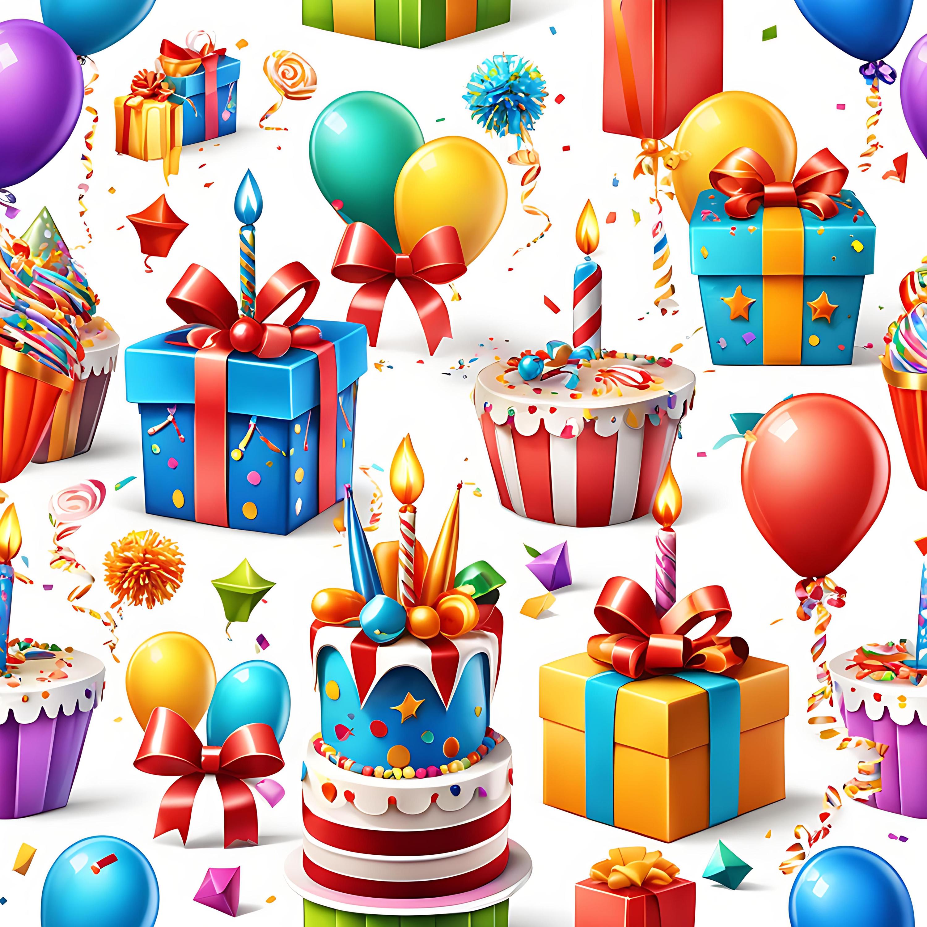 Party Balloon Digital Paper, Birthday Digital Paper, Colorful Balloons ...