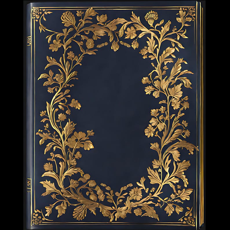 Gilded Blue Book Cover, Gilded Book Cover, Gilded Gold, Blue Leather ...