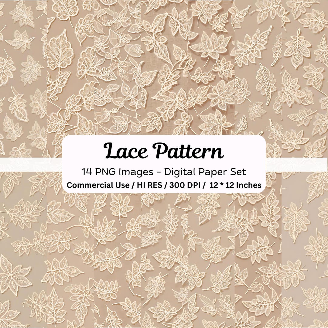 Lace Digital Paper, Fine Lace Digital Paper, Lace Ephemera, Shabby Lace ...