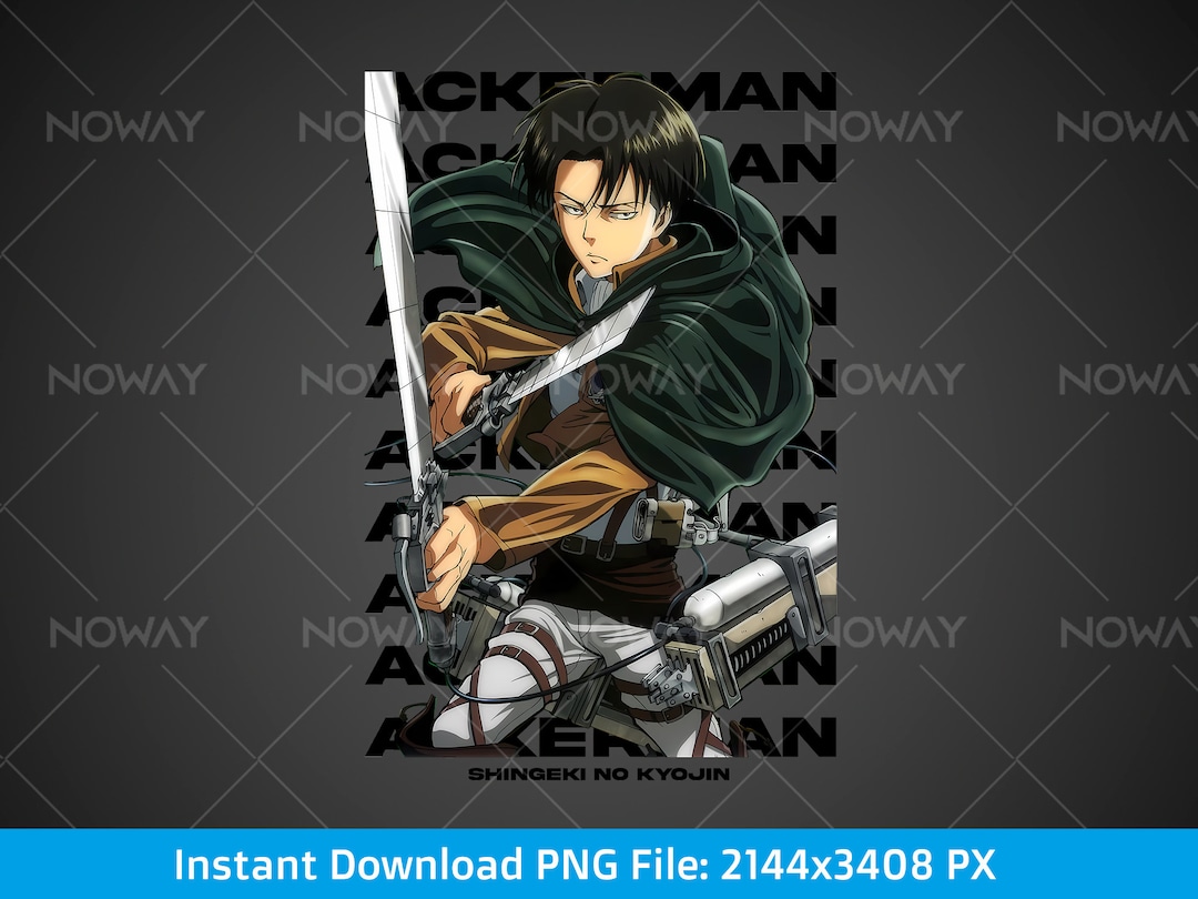 Levi Ackerman PNG Digital Download PNG - Etsy