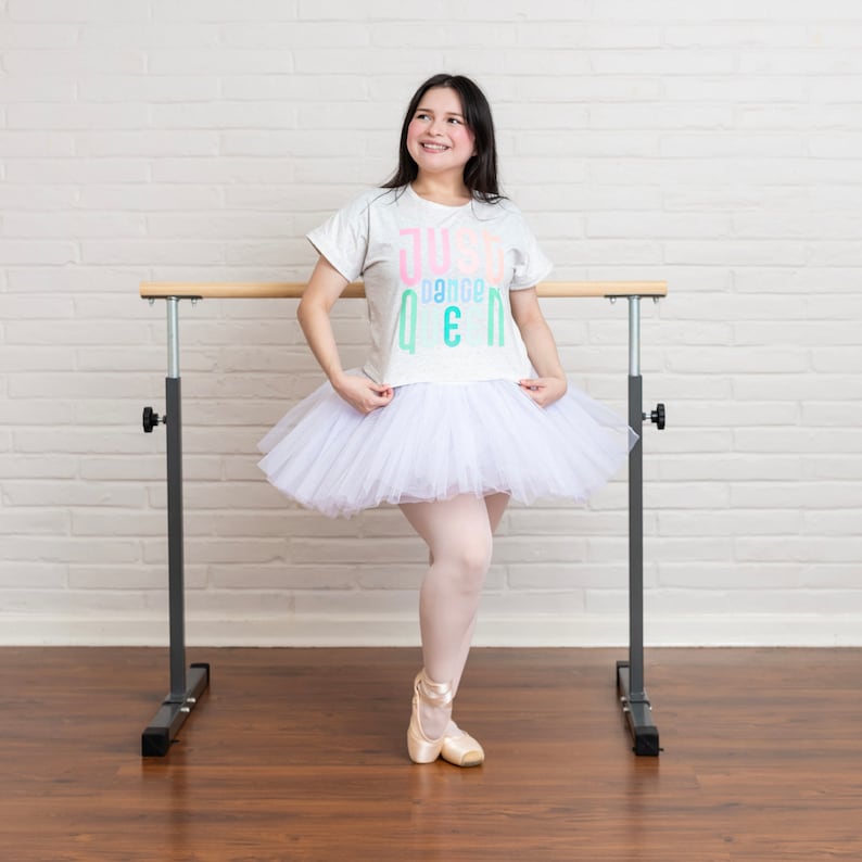 JUST DANCE QUEEN Crop Top Gray, Dance Wear, Ballet, Workout Wear ...