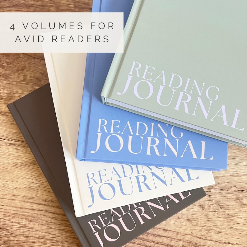 Reading Journal for Book Lovers With Reading Trackers Book Log Review ...