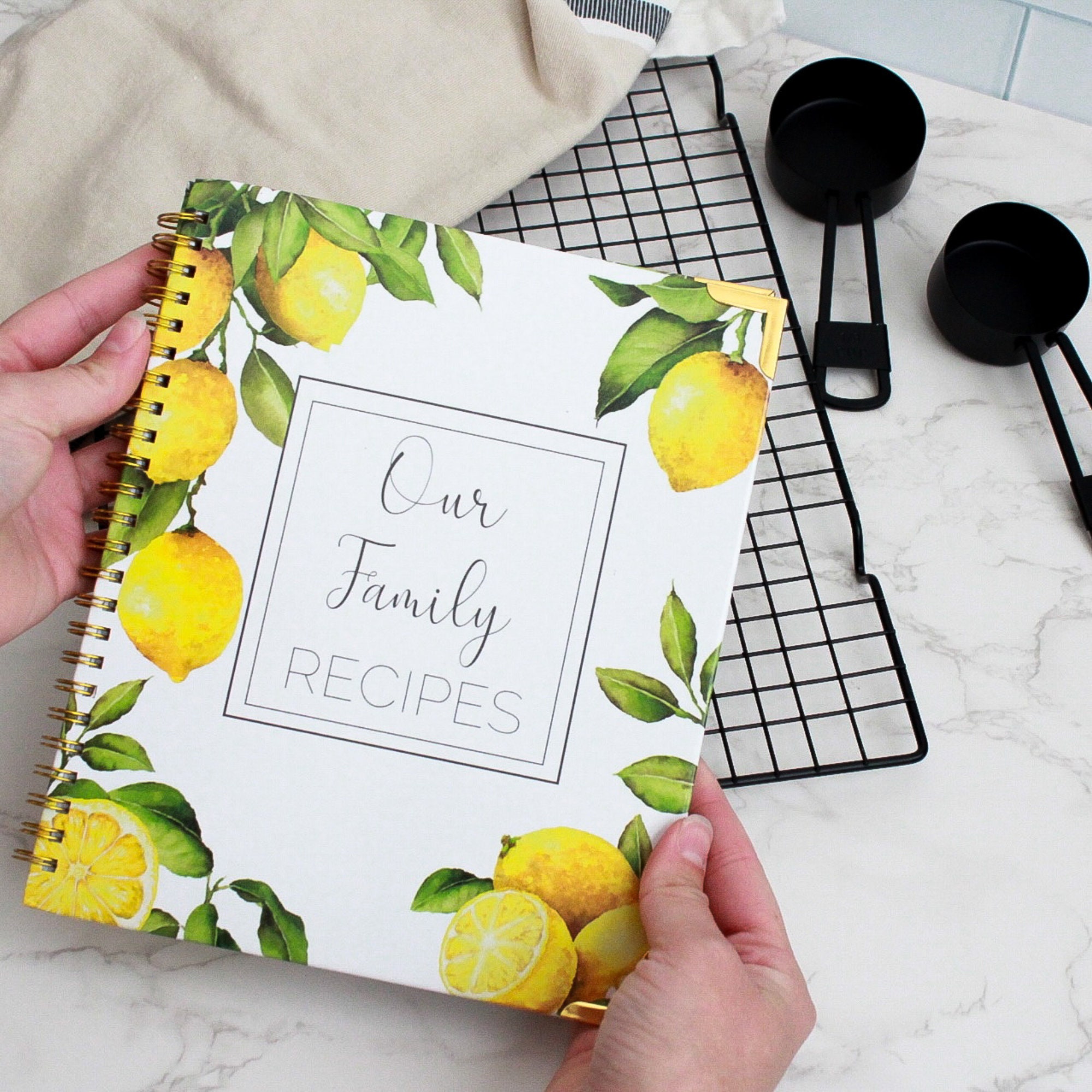 Blank Recipe Book to Write in Your Own Recipes DIY Family Cook Book ...