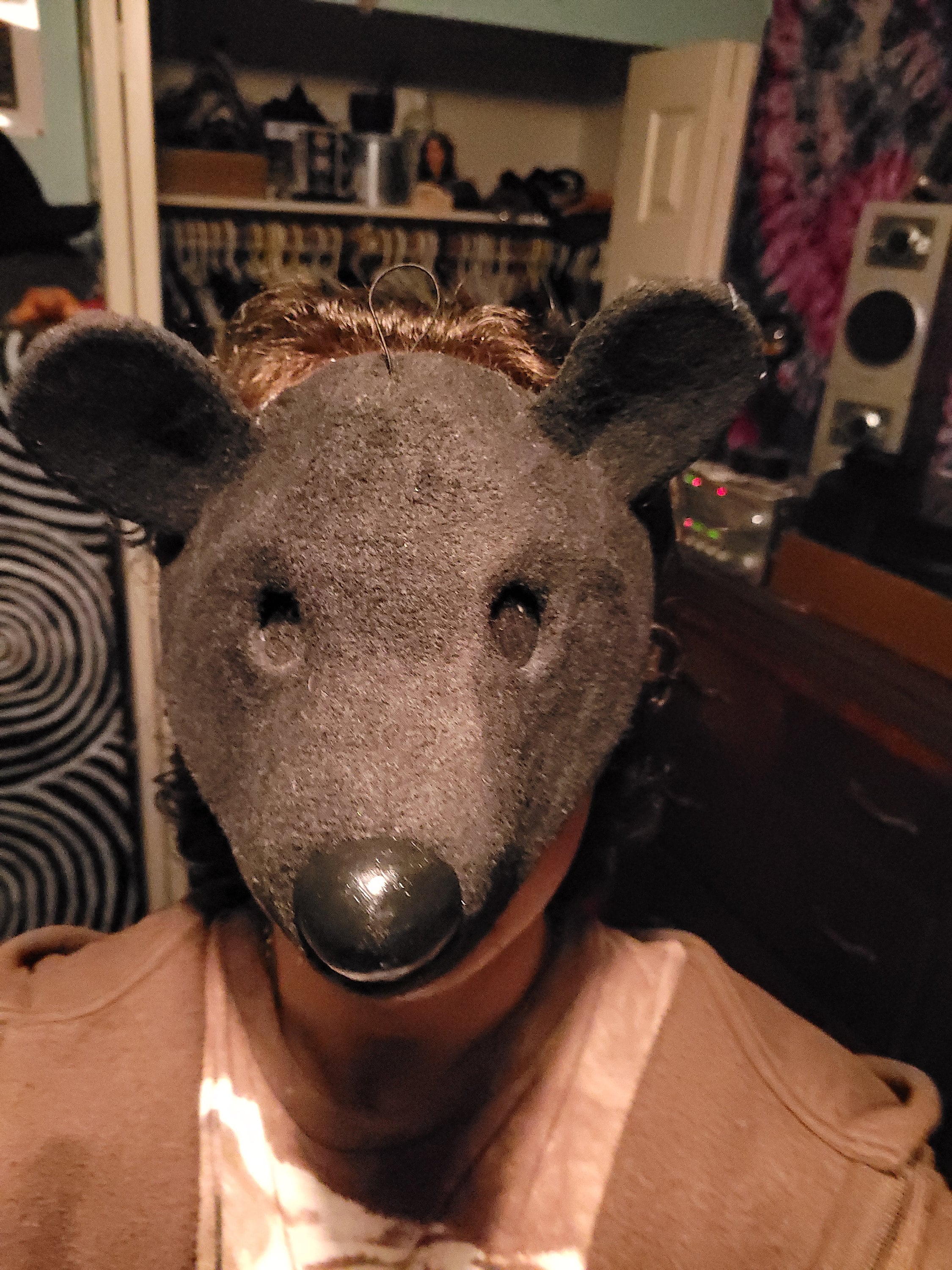 Black Bear Mask Teddy Bear Mask - Etsy