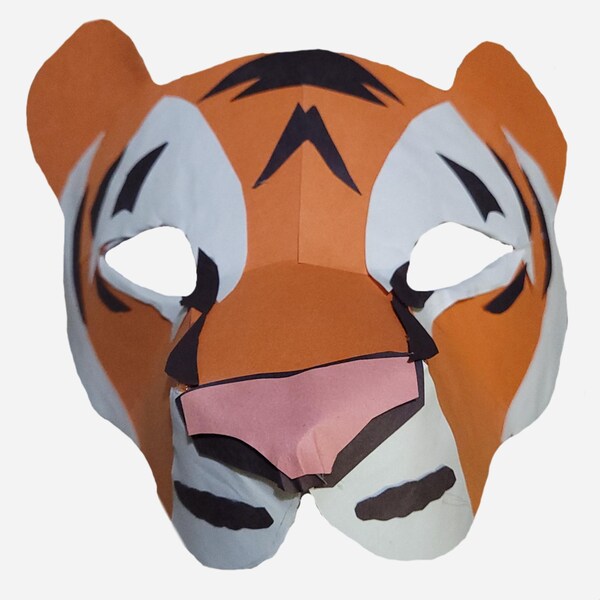 Digital Download Tiger Mask Template - Etsy