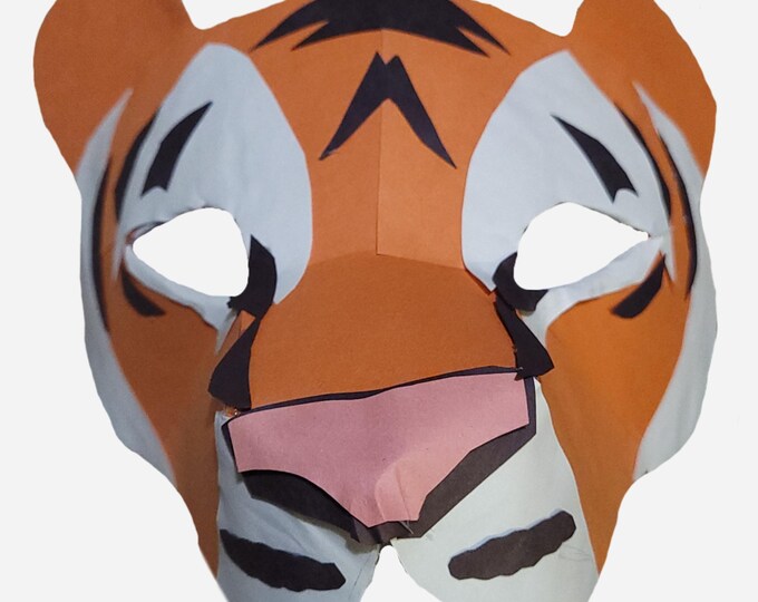 Digital Download Tiger Mask Template - Etsy