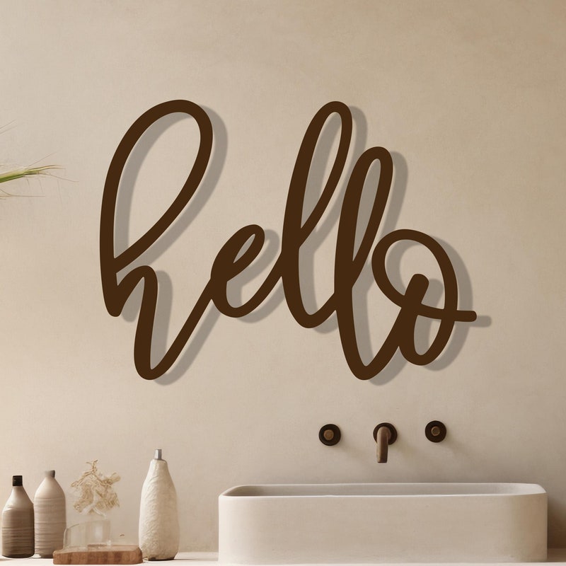 Hello Sign - Etsy