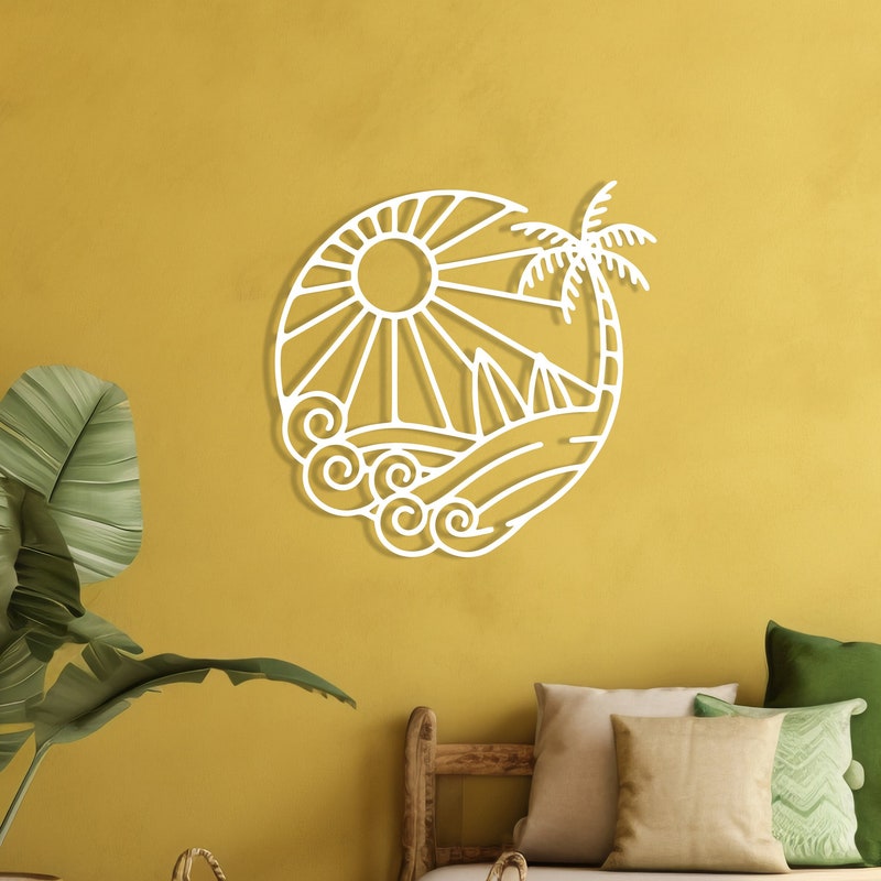 Beach Line Art - Etsy