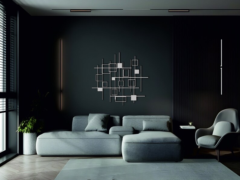Metal Wall Art Line Art Design Metal Wall Art Line Shape Metal Wall ...