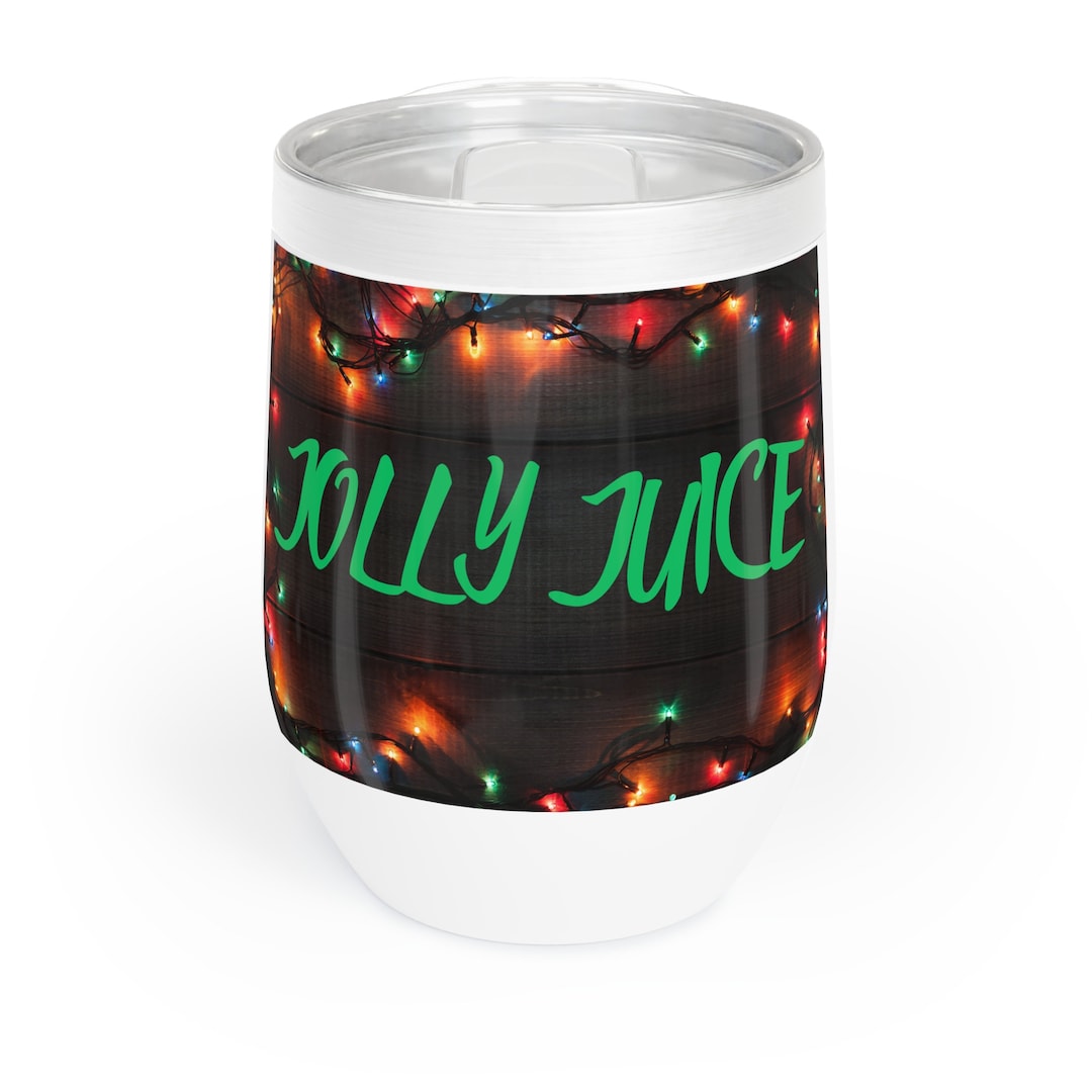 Jolly Juice Christmas 12 Oz. Stainless Wine Tumbler - Etsy