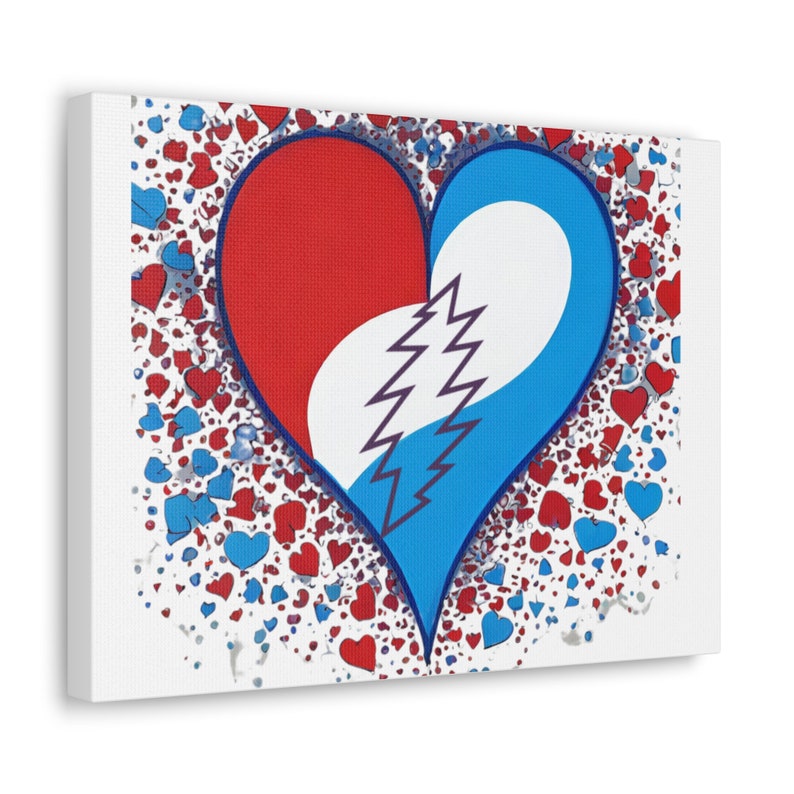 Steal Your Heart Canvas Wrap, Dead Stealie Canvas Wrap, Deadhead ...