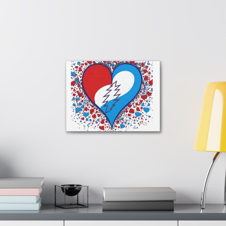 Steal Your Heart Canvas Wrap, Dead Stealie Canvas Wrap, Deadhead ...
