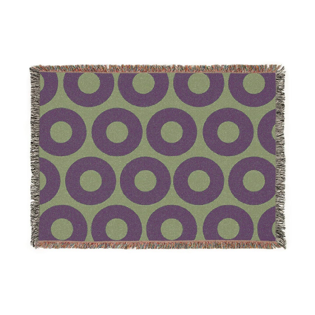 Phish Donuts Woven Blanket, Fish Phish Tapestry, Donut Lover Gift ...
