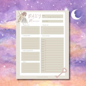 Tan Fairy-daily, Weekly, Monthly Calendar-practical and Mystical - Etsy
