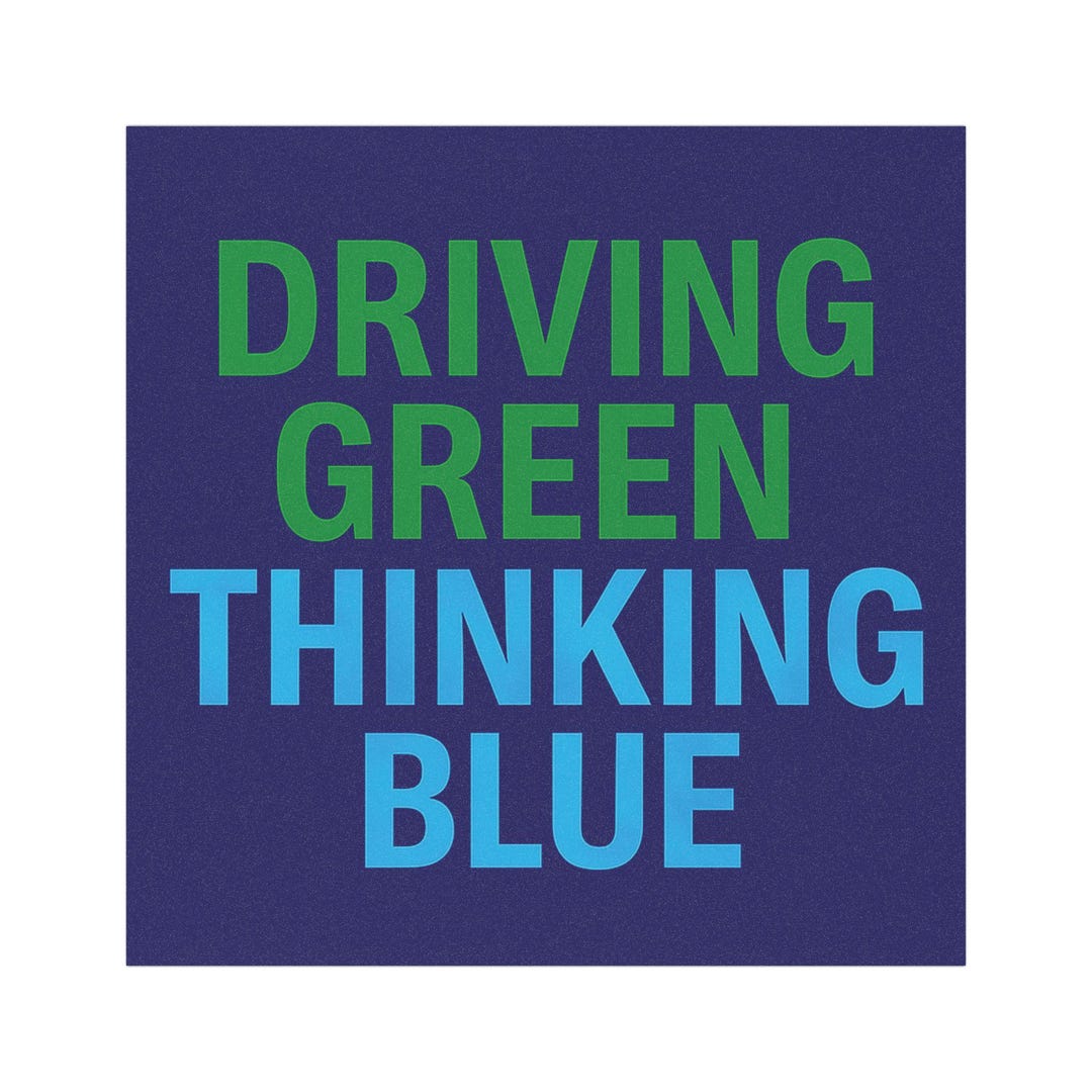 Driving Green Car Magnet Anti Elon Musk Magnet Liberal Bumper Magnet ...