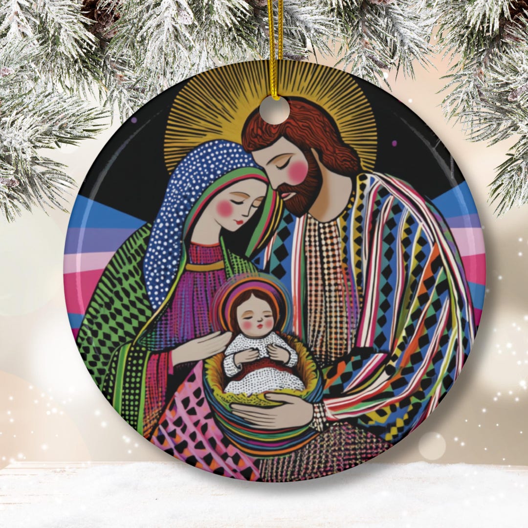 Nativity Christmas Ornament Baby Jesus Ornament Christmas Tree ...