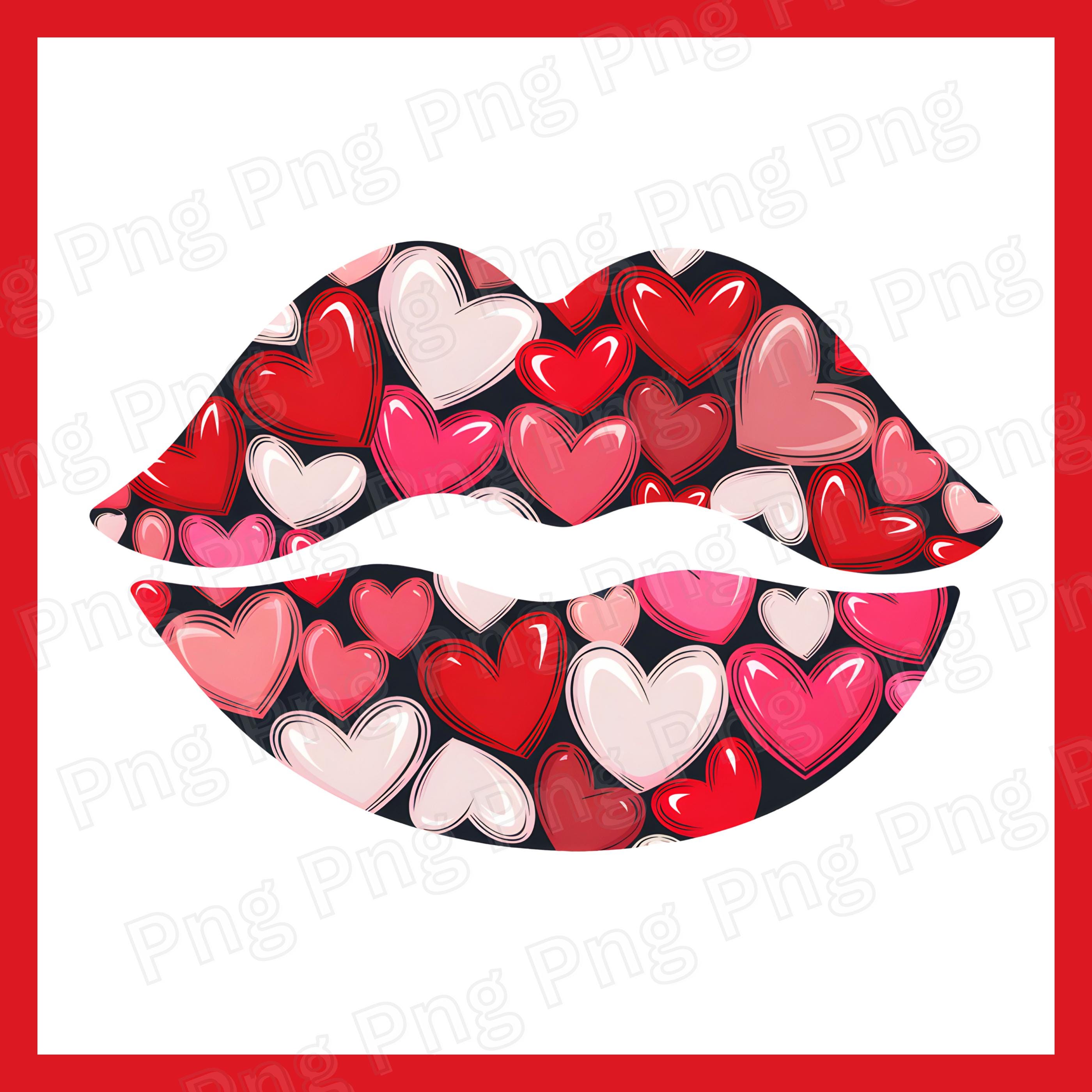 Heart Lips Png Kiss Png Red Hearts Png Pink Heart Png Valentine ...
