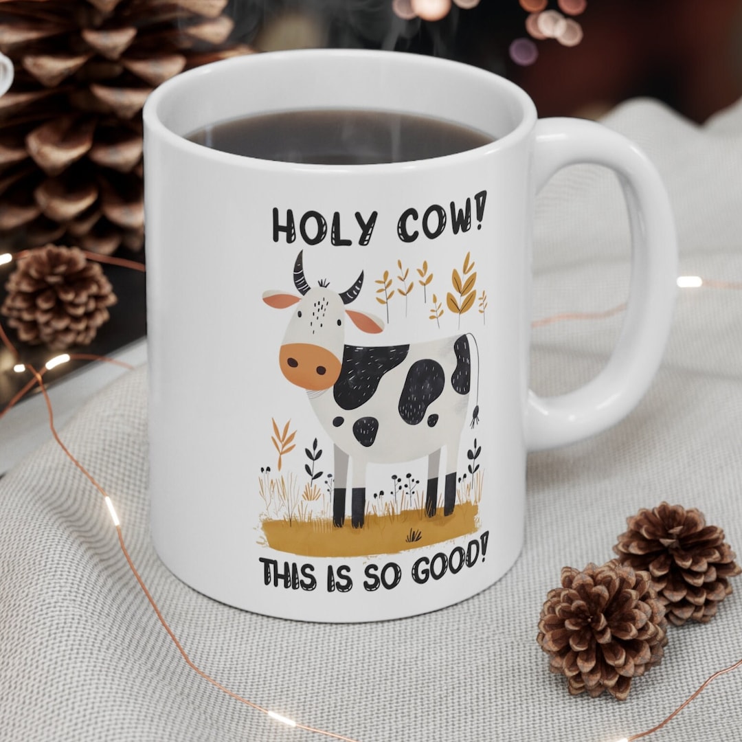 Cow Ceramic Mug 11 Ounce Mug Tea Coffee Cup Cow Gift Ideas Cow Lover ...
