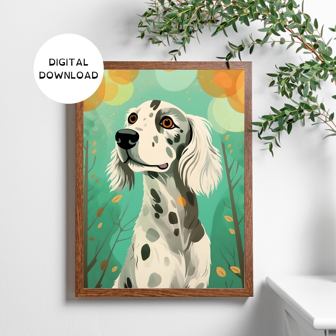 Dog Art PRINTABLE Dog Poster Printable Wall Art Nursery Home Decor Art ...