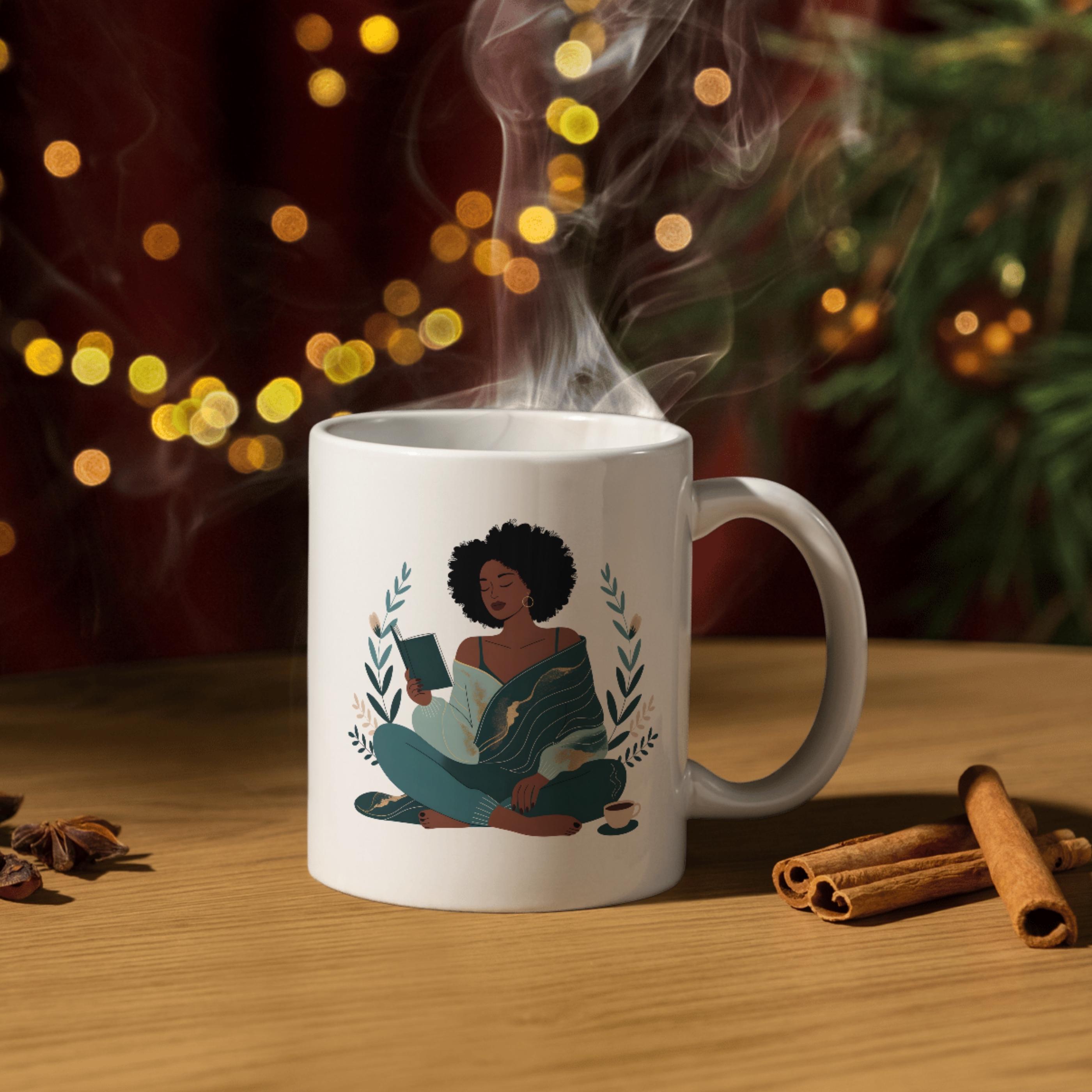 Black Woman Reading Book Png Cozy Reading Png Book Lover Png Reader Sublimation Melanin Digital ...