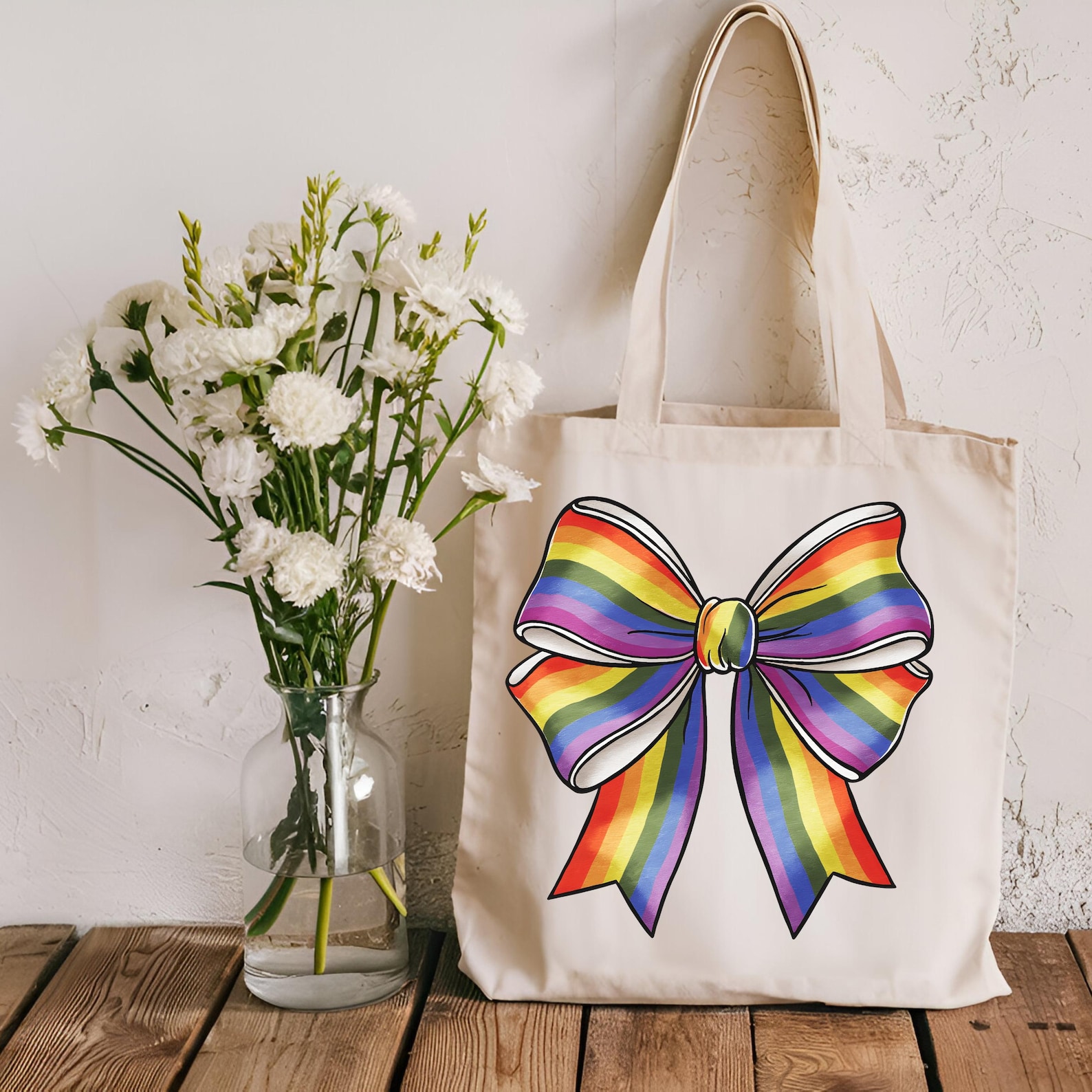 Rainbow Coquette Bow Png Colorful Pride Ribbon Png Trendy Coquette ...