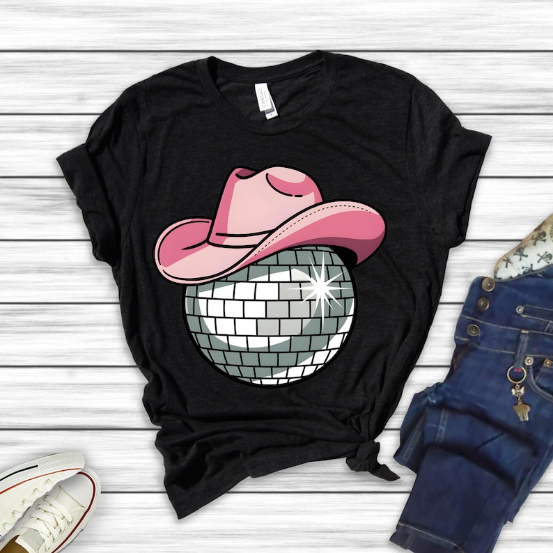 Disco Ball Cowgirl Hat Png Disco Cowgirl Png Aesthetic Clipart Retro ...