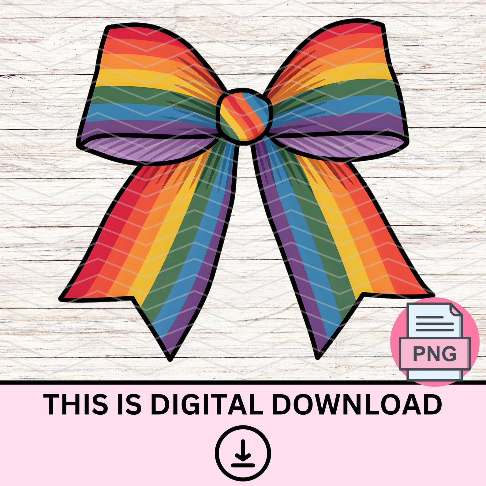 Rainbow Coquette Bow Png Pride Bow Digital Download Trendy Coquette Png ...