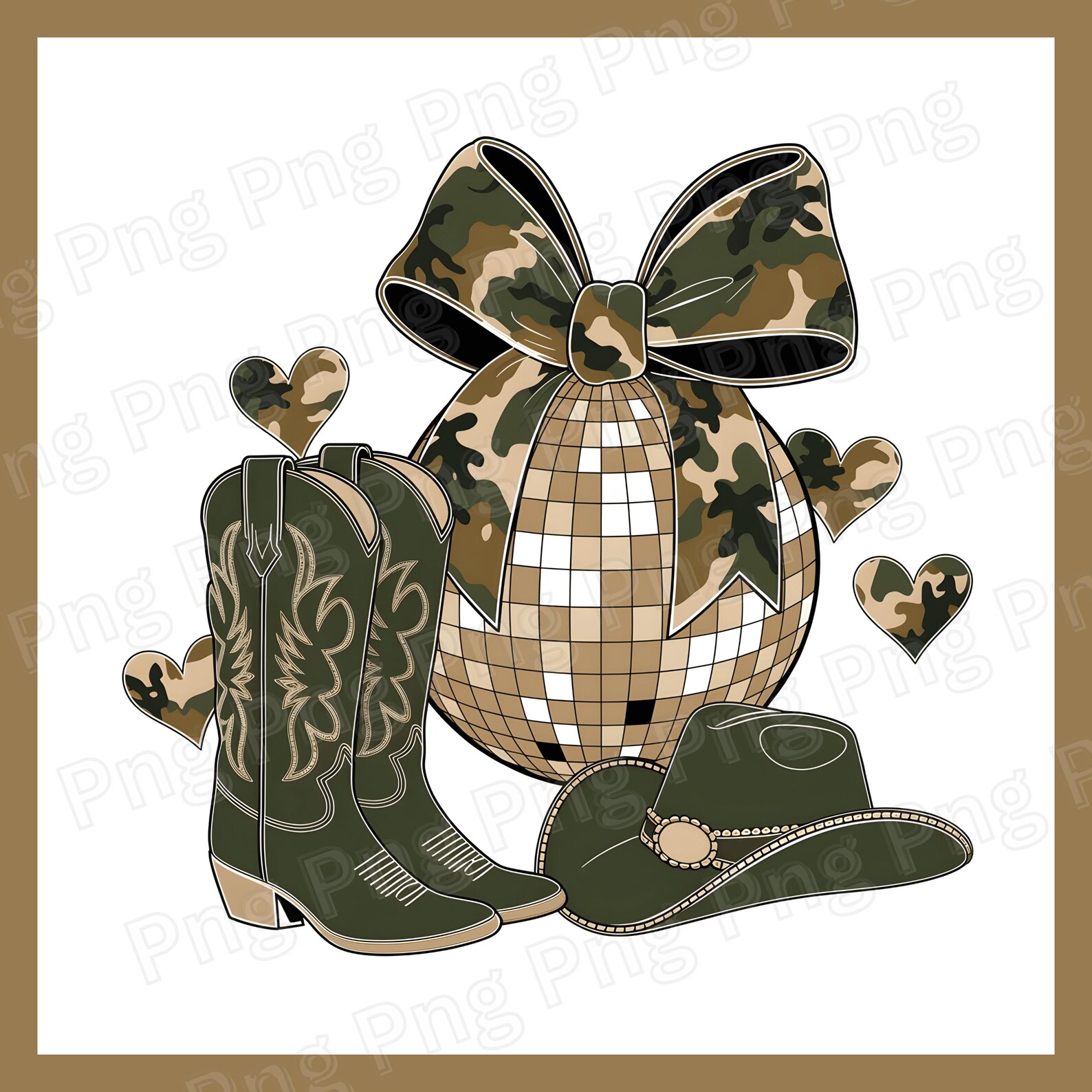 Western Camo Png Disco Ball Png Camo Png Western Png Camo Bow Png ...