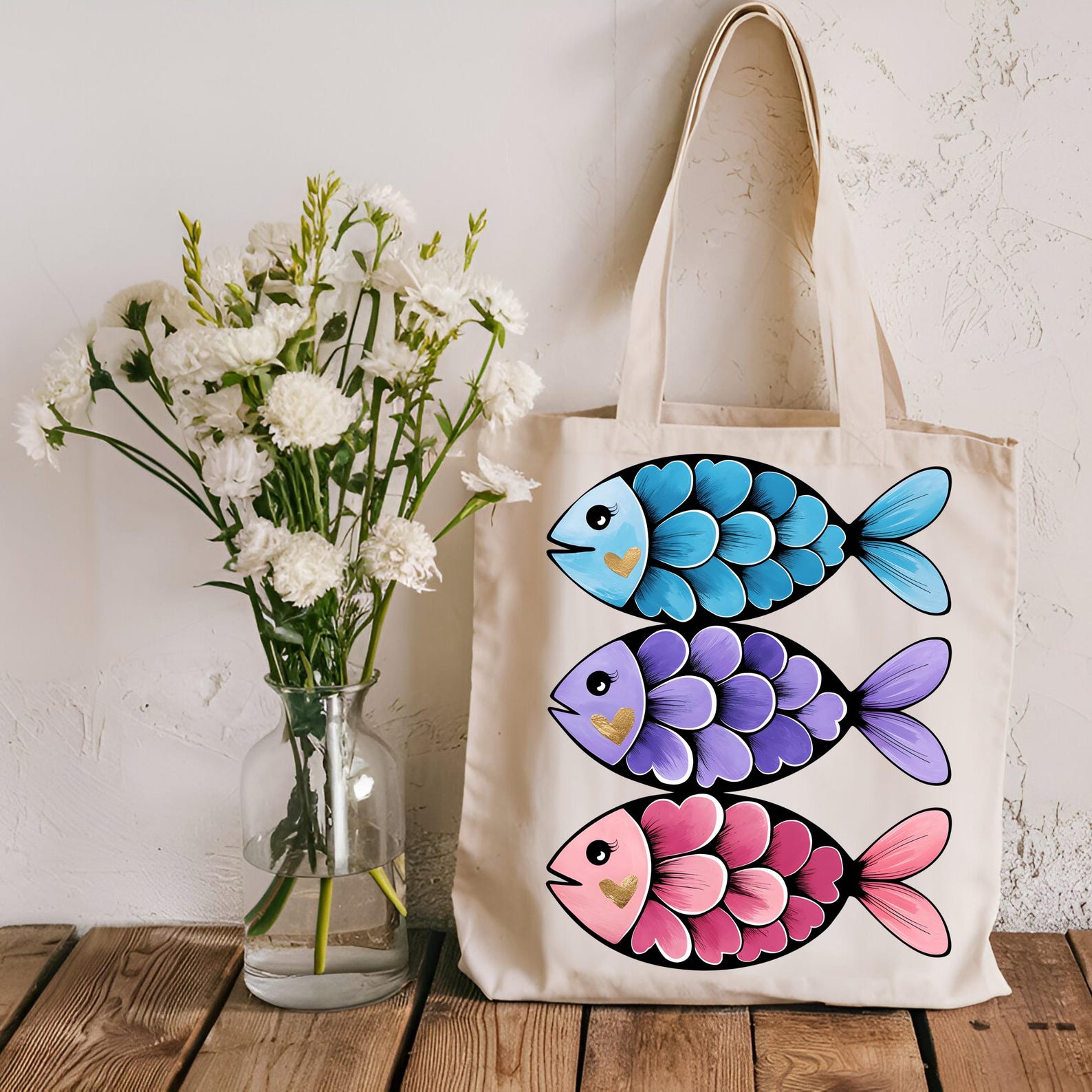 Whimsical Painted Fish Png Cute Fish Png Ocean Animal Png Sea Life ...