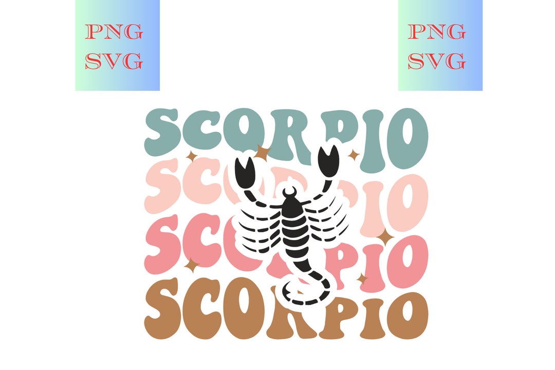 Retro Scorpio Zodiac Svg, Retro Svgs, Svg for Shirts, Svg Bundles , Svg ...