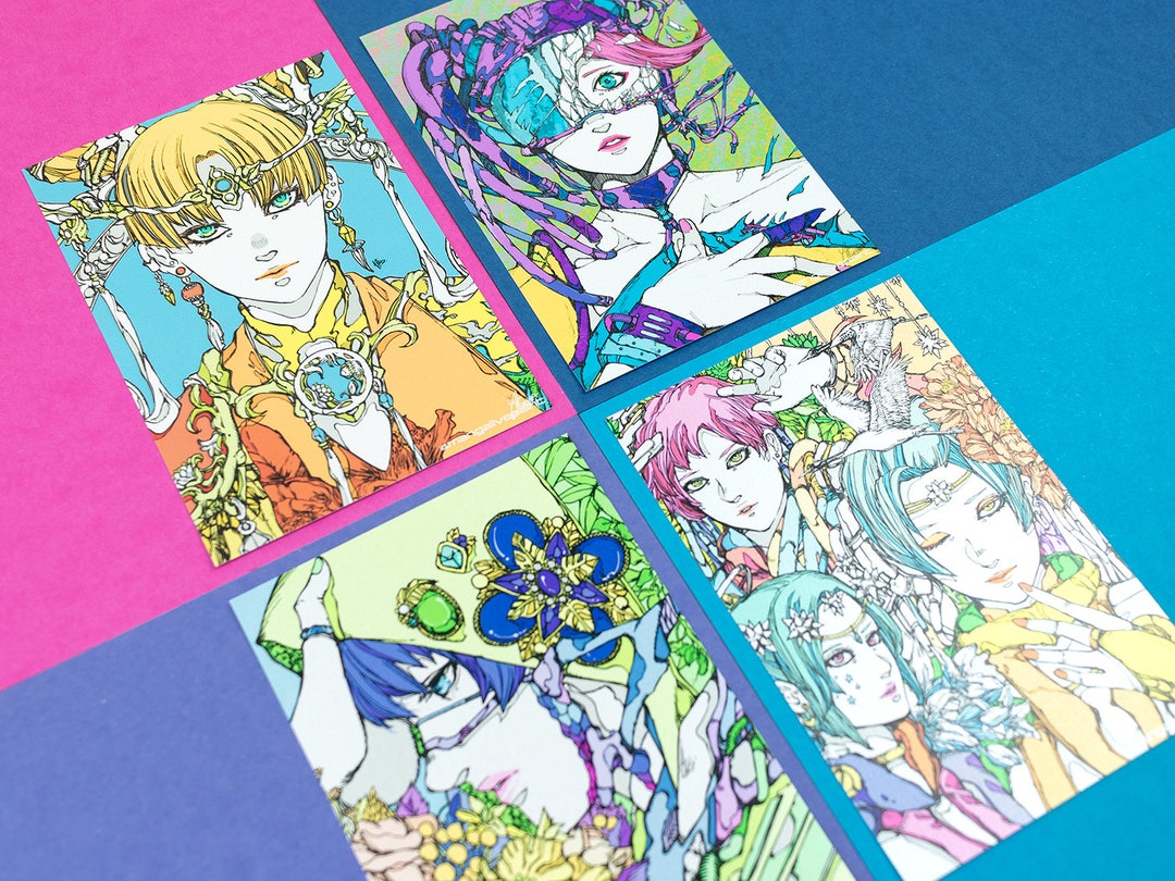 Cyberpunk Postcard Set of 4 - Etsy