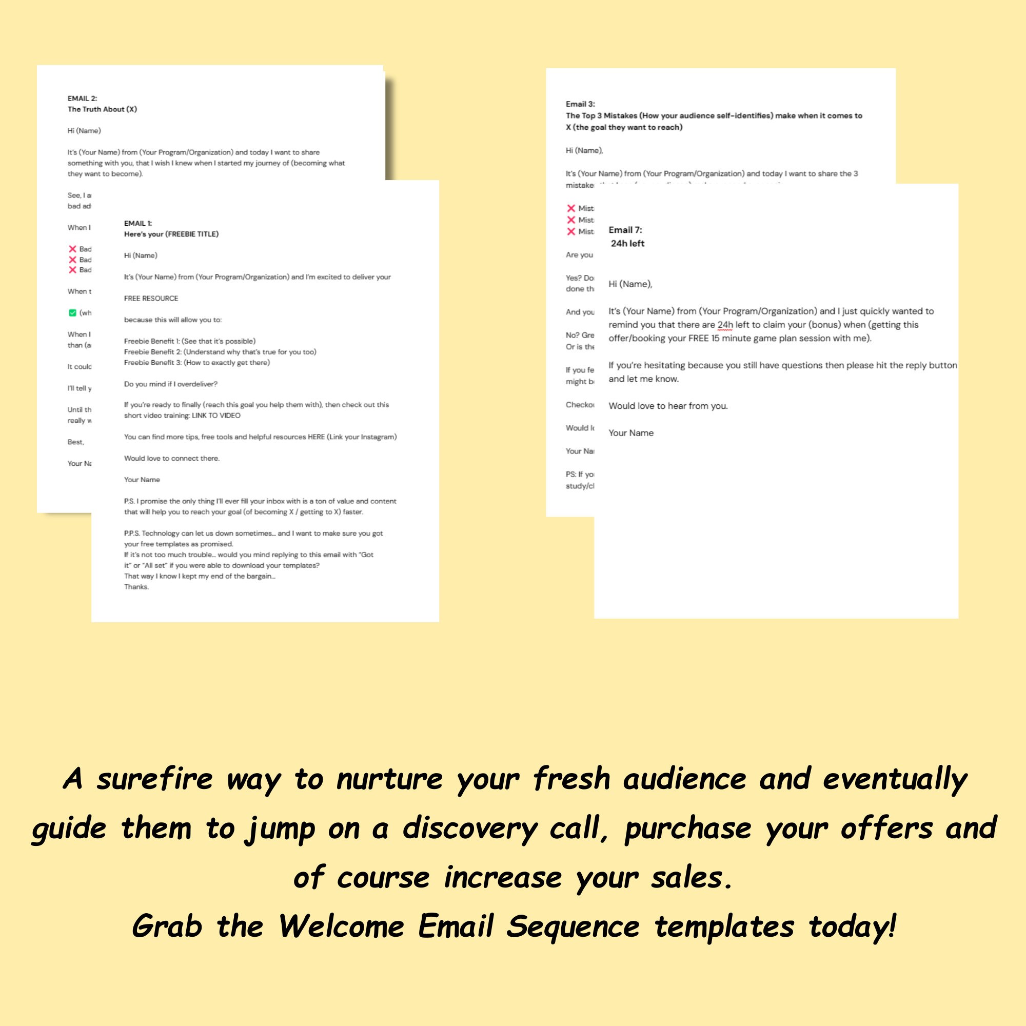 Welcome Email Sequence for Coaches, Email Marketing Sequence, Email ...