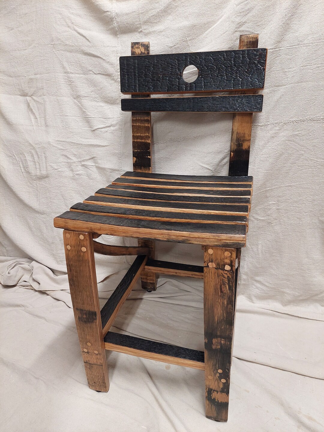 Bourbon Barrel Stave Kitchen Chair - Etsy