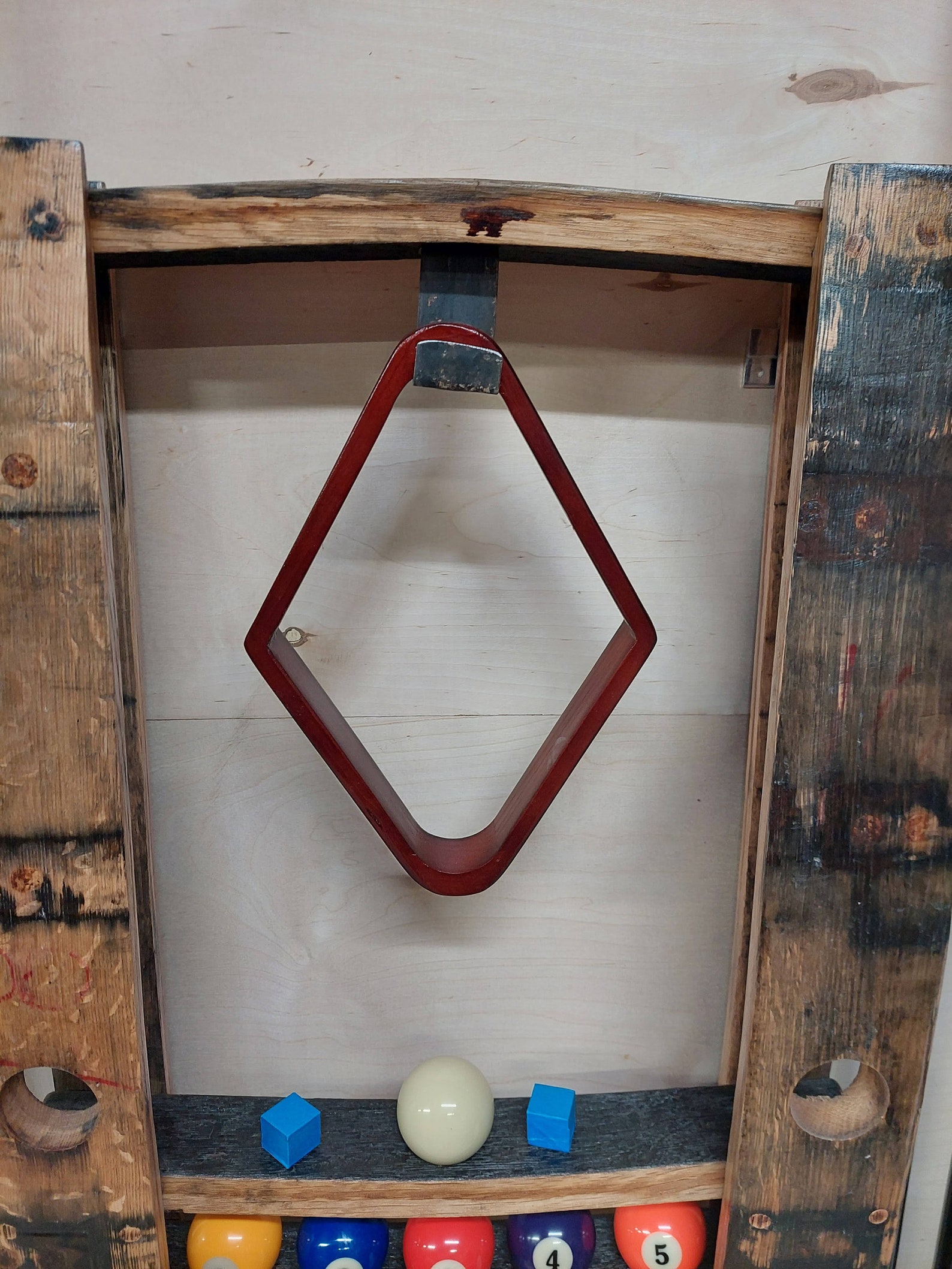 Bourbon Barrel Stave Pool Cue Rack / Billiard Shelf - Etsy